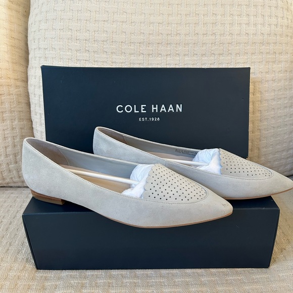 Cole Haan | Shoes | Cole Haan Suede Pointy Toe Flats | Poshmark